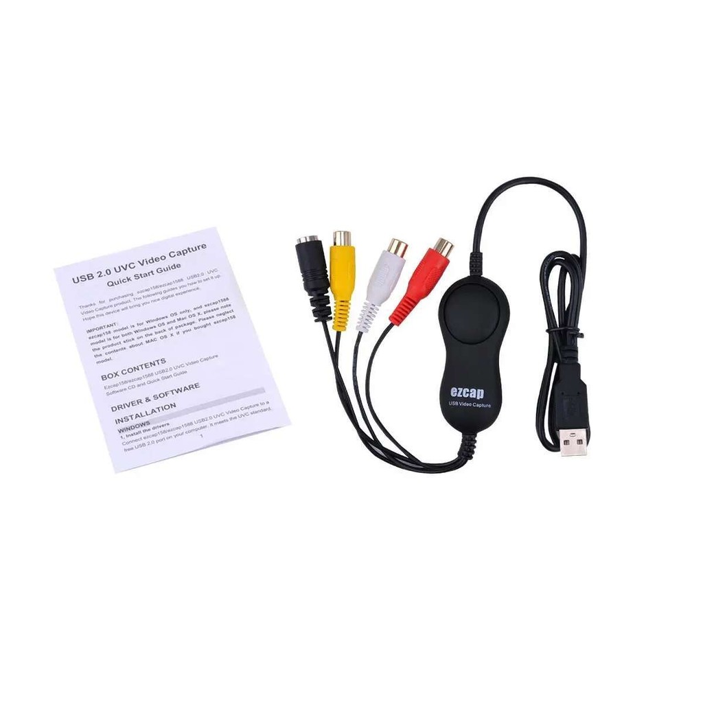 USB2.0 Video Recording Capture Card Analog To Digital USB UVC Video ...