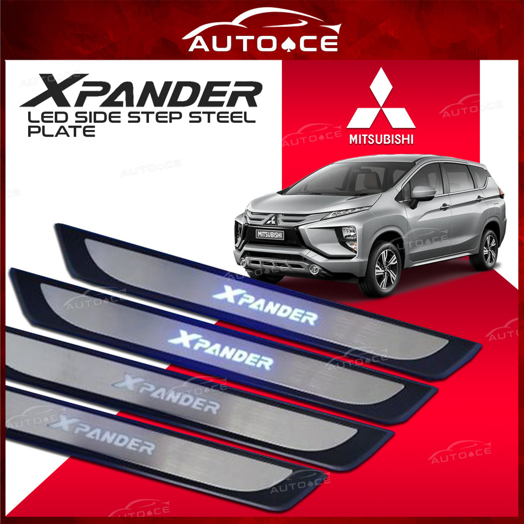 Mitsubishi Xpander Side Steel Plate/Door Side Step With Led Blue ...