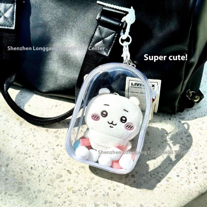 Cartoon Labubu V1 V2 Cover Labubu Doll Bag PVC Thickening Transparent ...