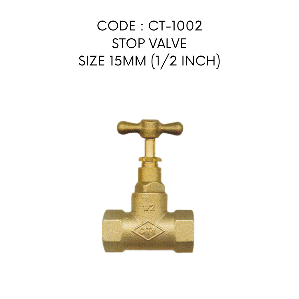 CITY BRASS COPPER 1/2" 3/4" 1" STOP COCK, 1/2" LOOSE KEY TAP, H/D & L/D ...