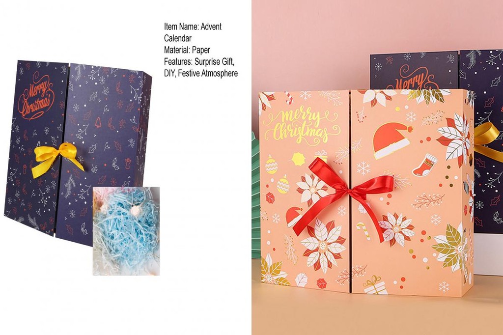 GRE Empty Advent Calendar Box Christmas Countdown Box Diy Christmas ...