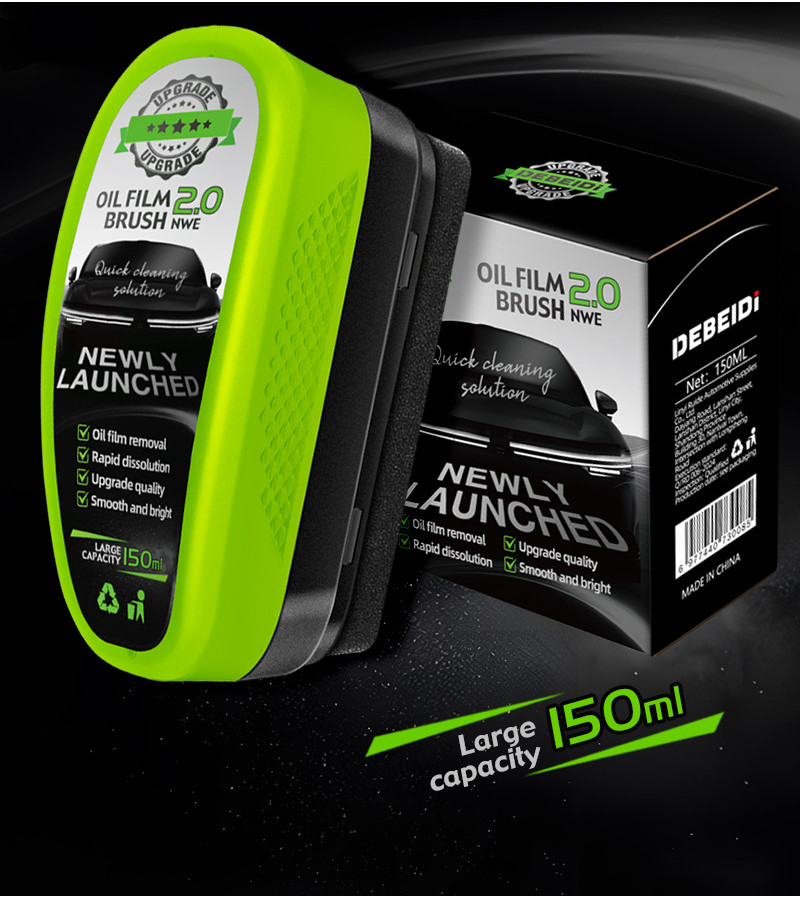 150ML Upgradation Glass Oil Film Cleaning Brush/ Glass Stain Remover ...