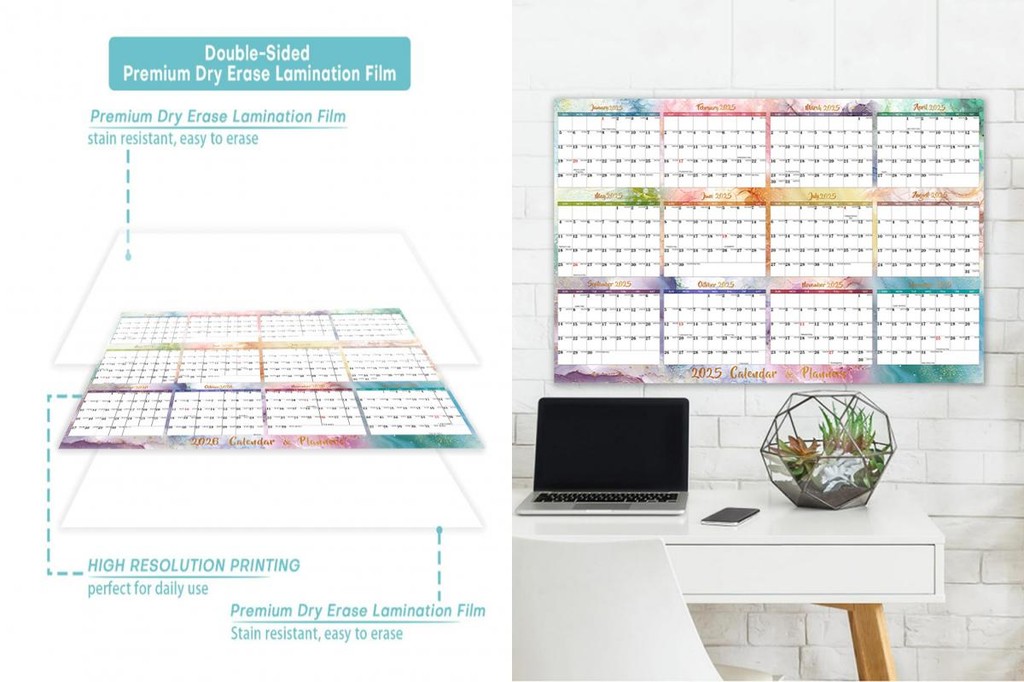 NTA Large Text 2025 Calendar Easy to Read 2025 Wall Calendar 2025 Large ...