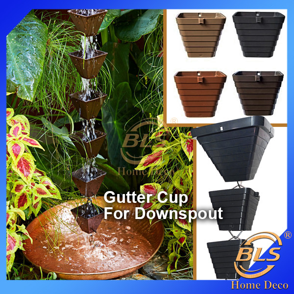 9 Feet Gutter Cup For Downspout Rain Chain Home Decor / Cawan Longkang ...