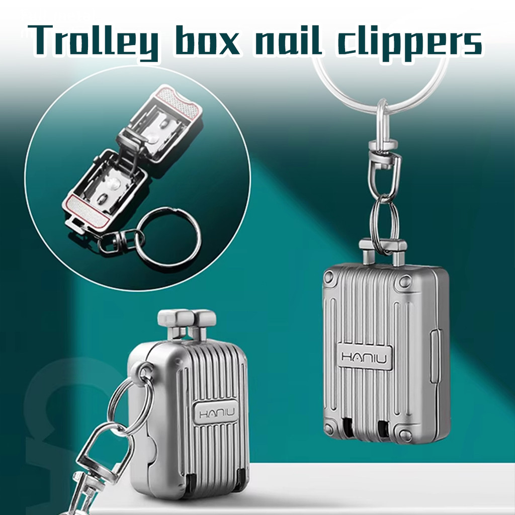 Luggage Shape nail clipper Mini Portable Creative Stainless Steel ...