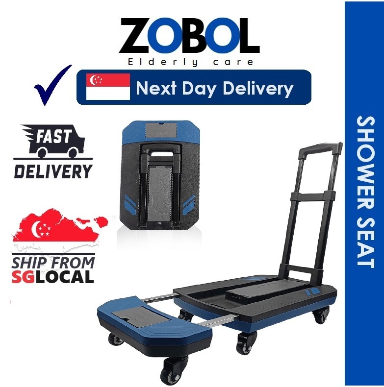 foldable trolley hand truck bearing platform car trolley 6 wheel ...