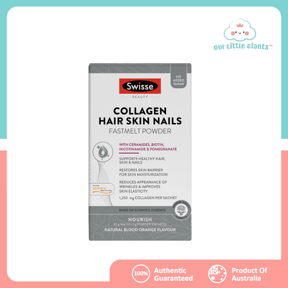 Swisse Beauty Collagen Hair Skin Nails Fastmelt Powder 3G x 14 sachets ...