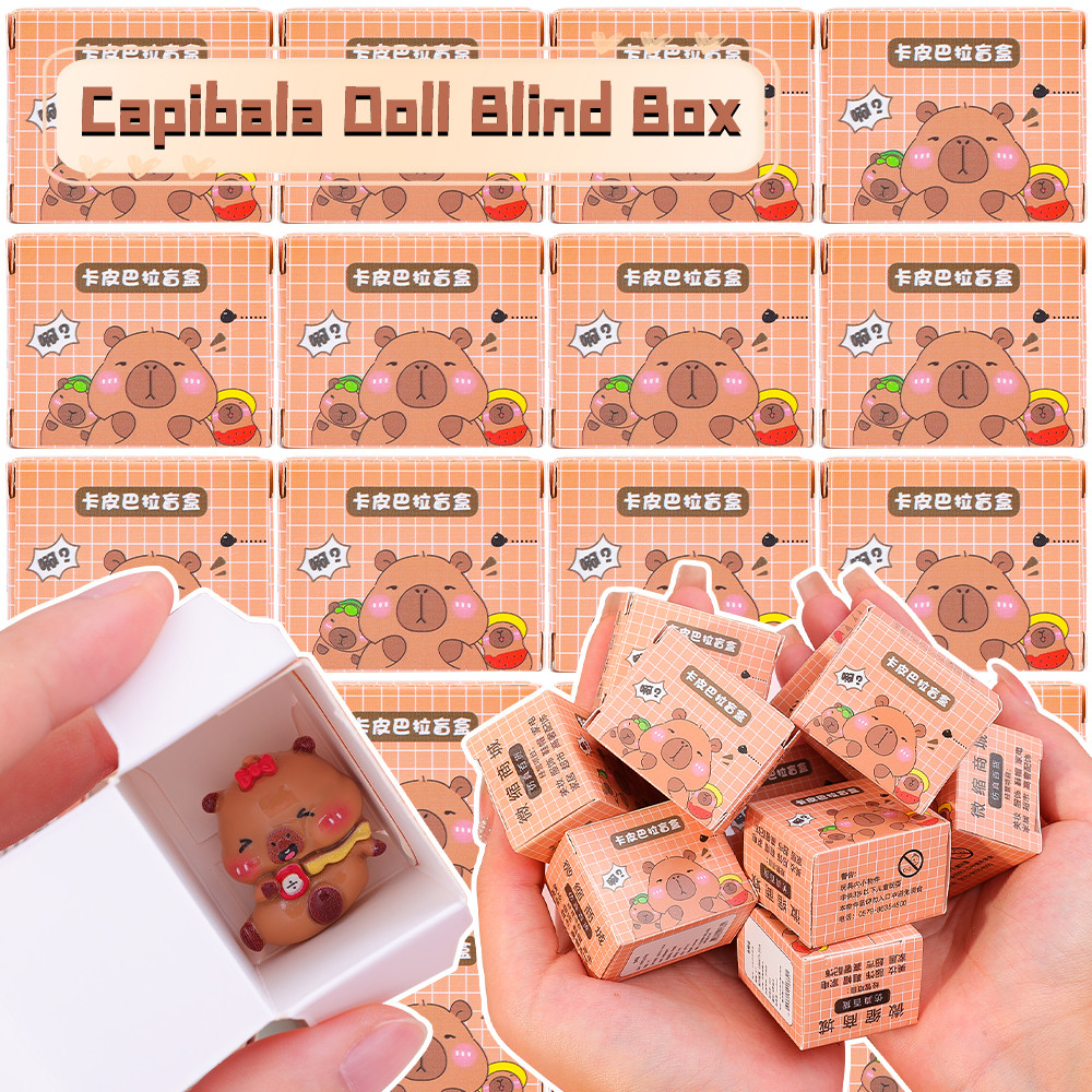 Capybara Blind Box Toys - Cartoon, Cute, Random Style - Surprised Gifts ...