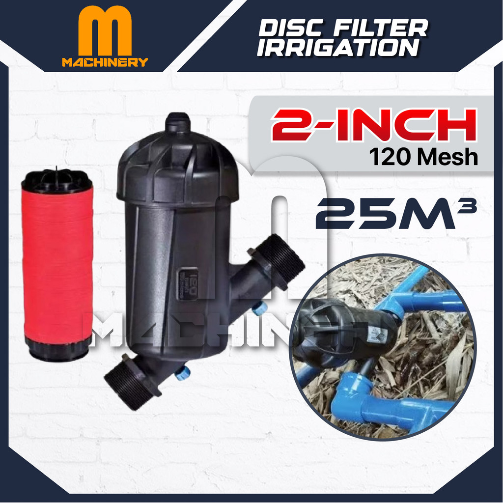 M.Machinery Disc Water Filter 2 inch 120 Mesh 25M3 (Y Type) Connector ...