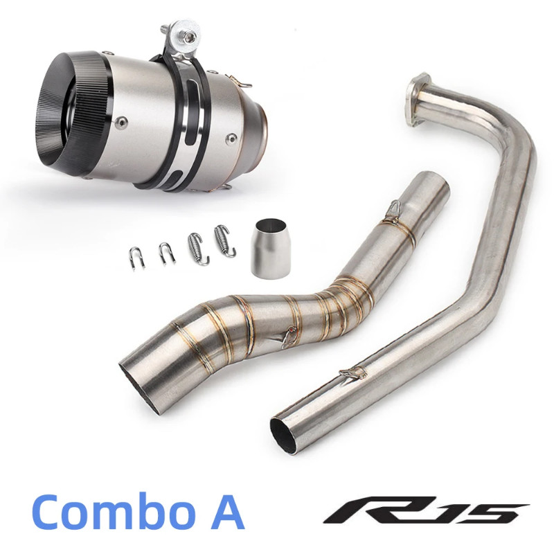 REALZION R15 V3 Full Exhaust Muffler Motorcycle Exhaust Middle Silp On ...