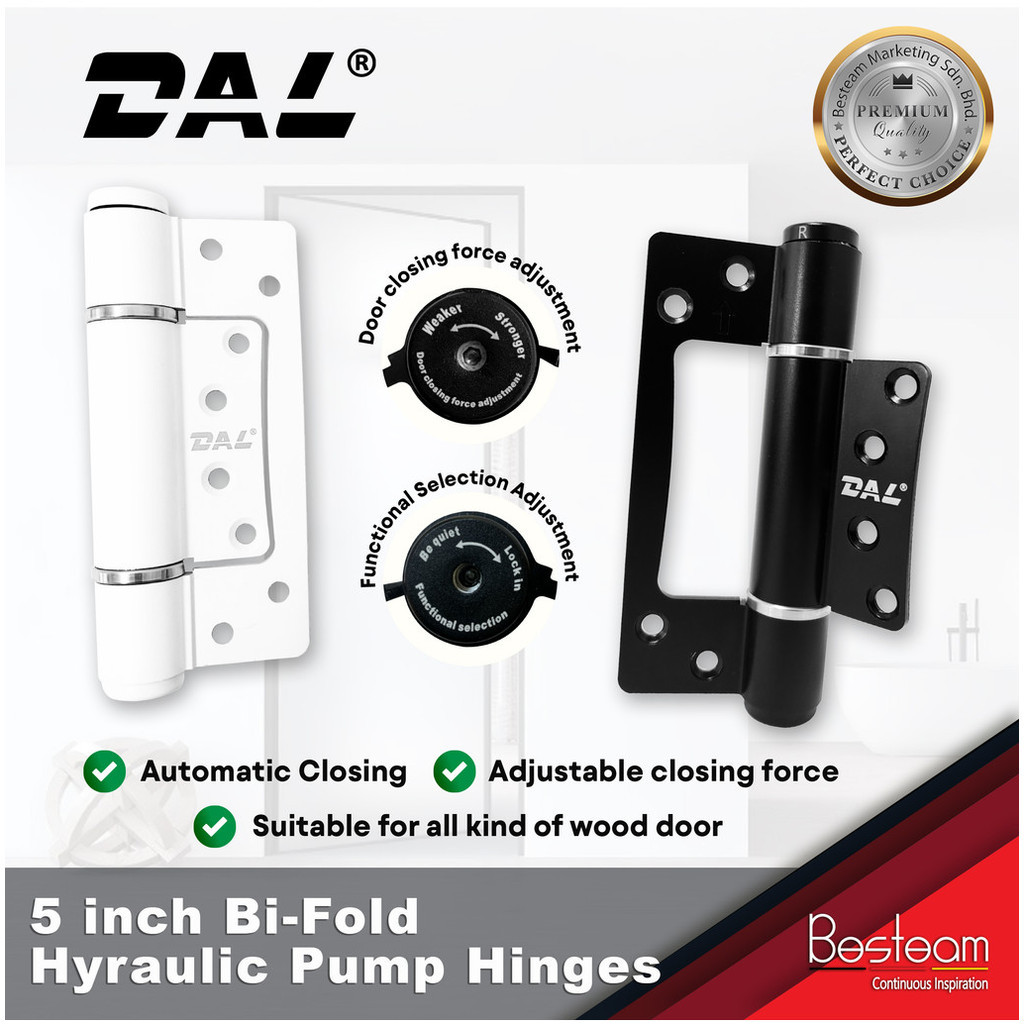 DAL 5" Bi-Fold Hydraulic Pump Hinges | Shopee Malaysia