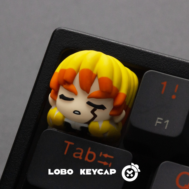 Demon Slayer Keycap Cute Cartoon 3D Creative Cute MX Switch Mechanical ...