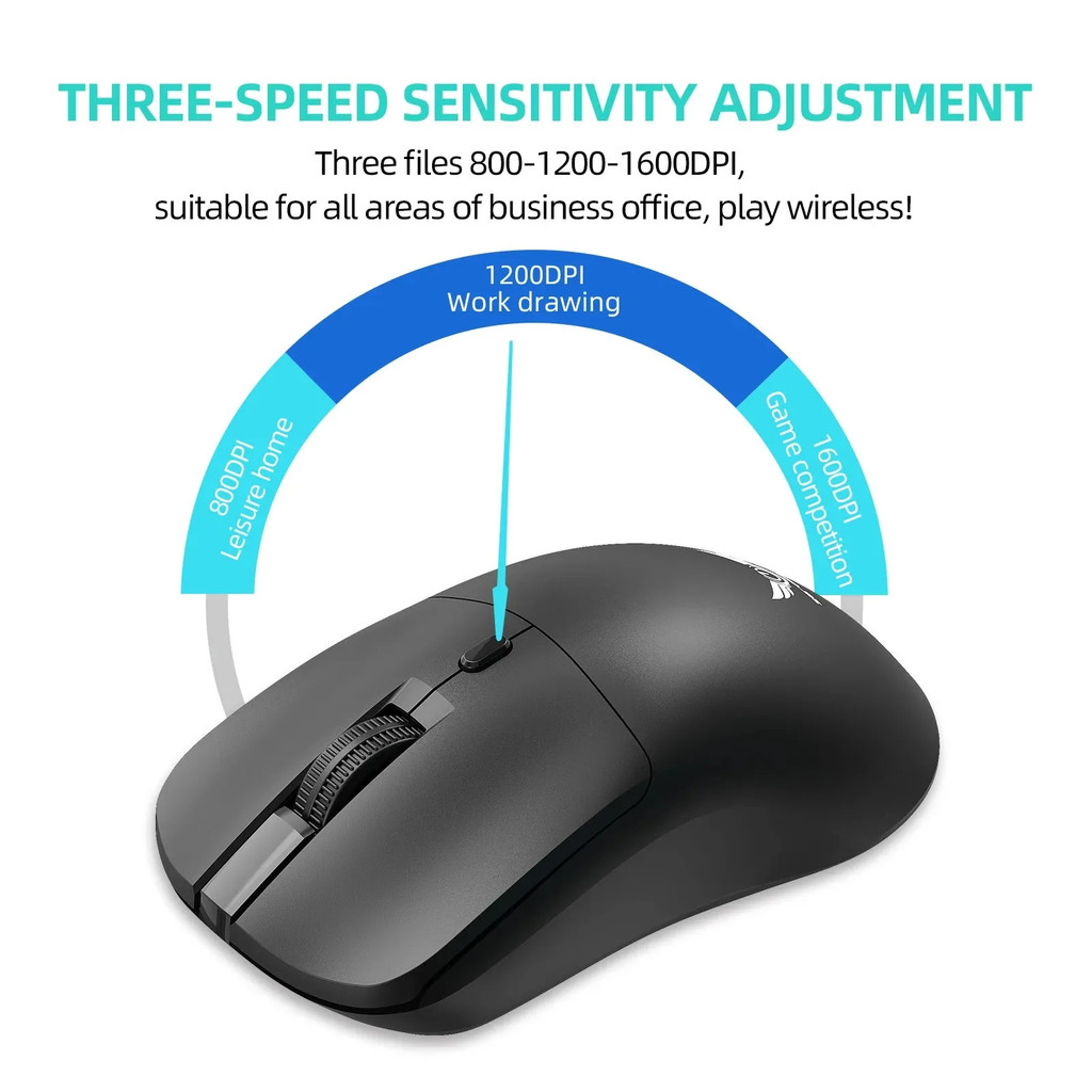 Universa Wireless Mouse Office Mute Bluetooth Mouse Rechargeable 2.4G ...