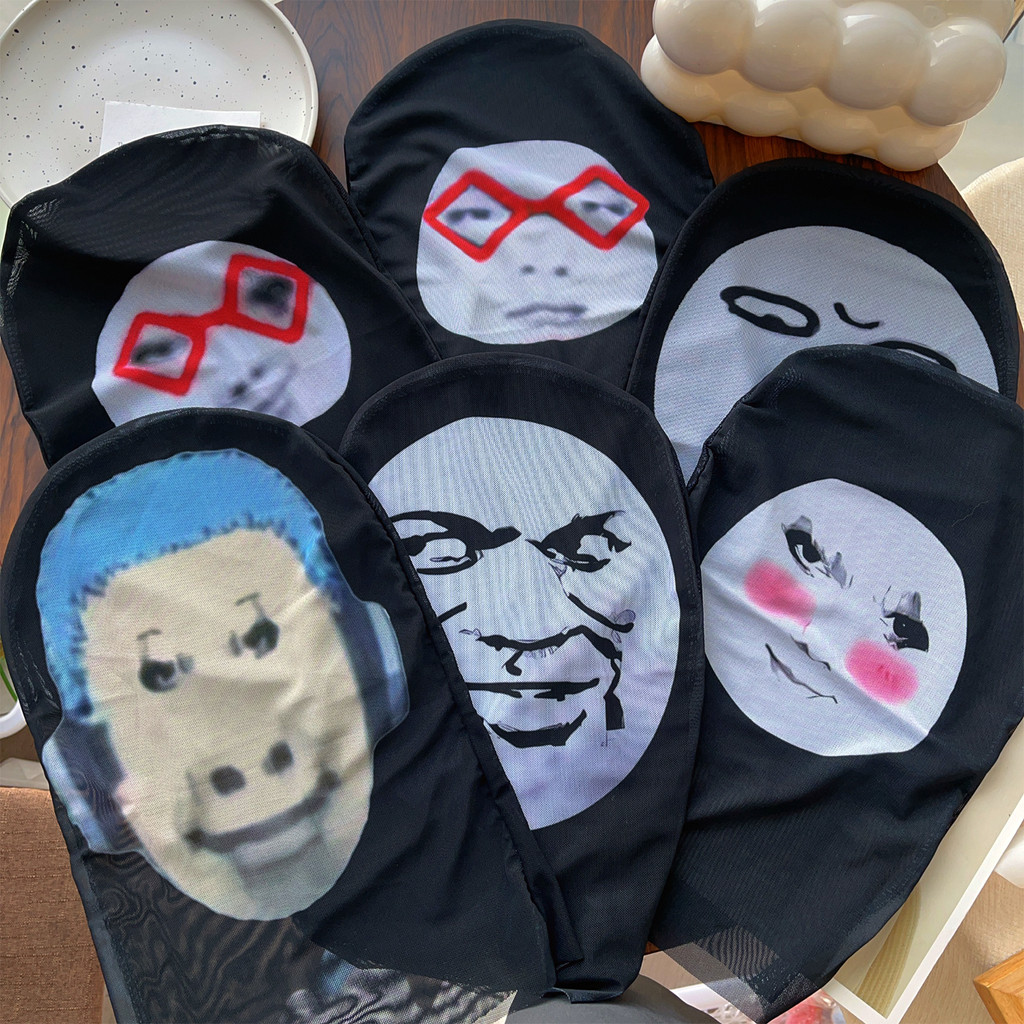 Trendy Prank Emoji Full Face Headband - Unique 3D Seamless Funny Emoji ...