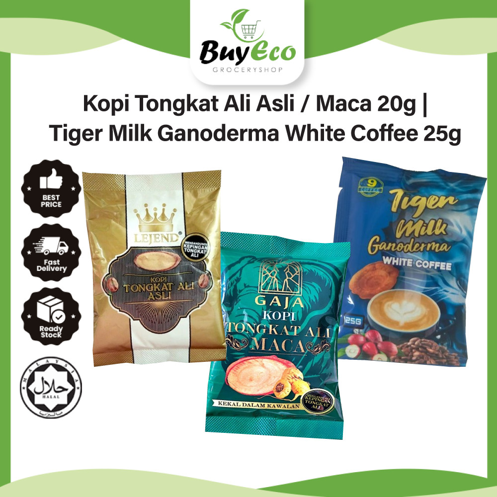 Kopi Lejend Tongkat Ali Asli / Kopi Gaja 20g | Tiger Milk Ganoderma ...