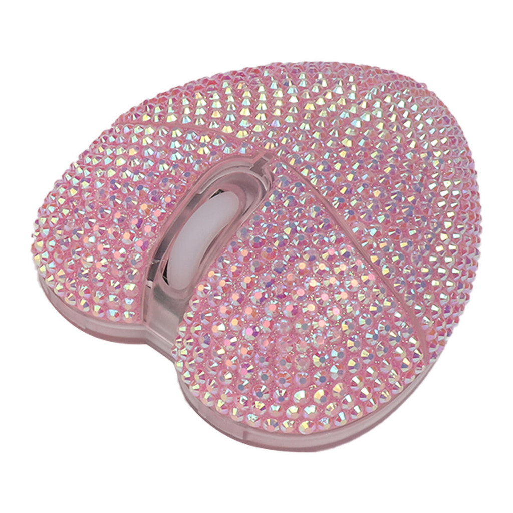 Pink Girl Diamond MICE 2.4GHz + Bluetooth Dual - Mode Rechargeable ...