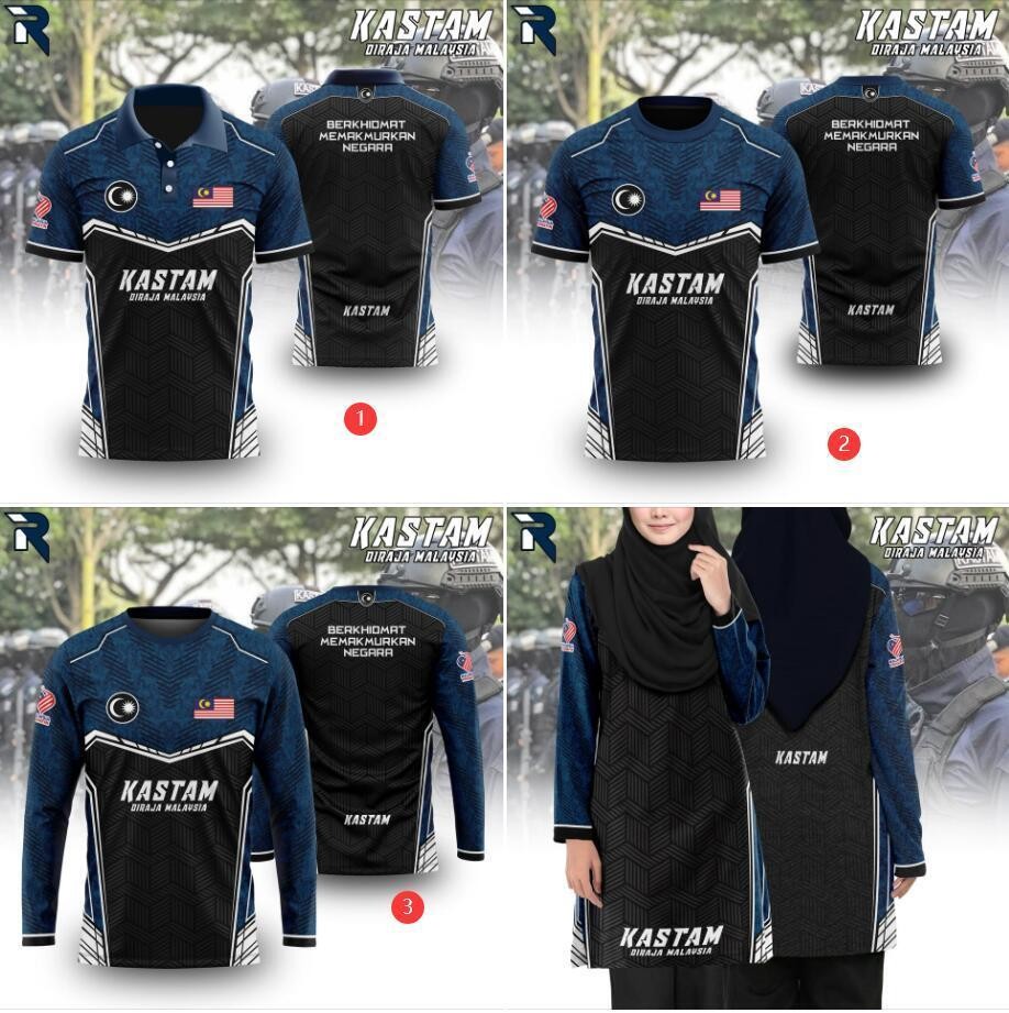 2025 edition Kastam diraja Malaysia polo LONG T SHIRT ALL SERIES 3d ...