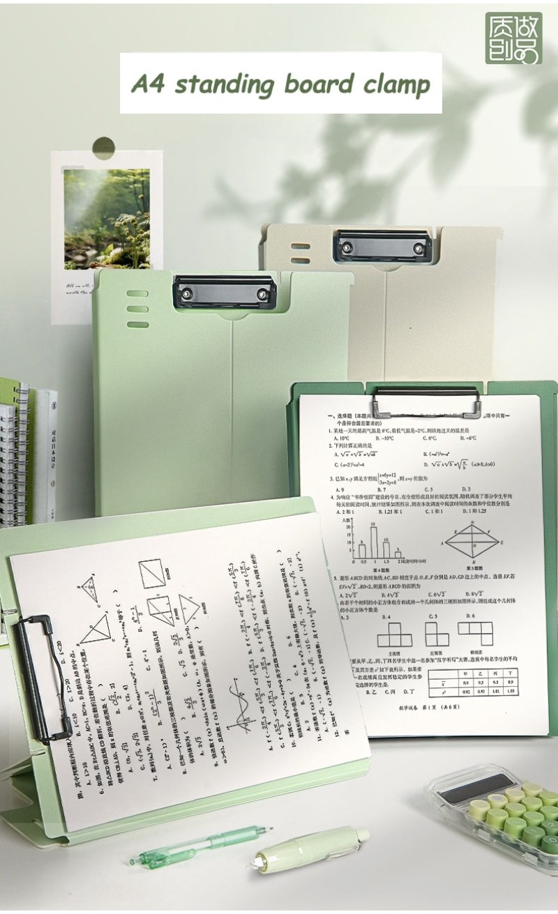 Can be vertical board clip A4 file students with thickened board clip ...