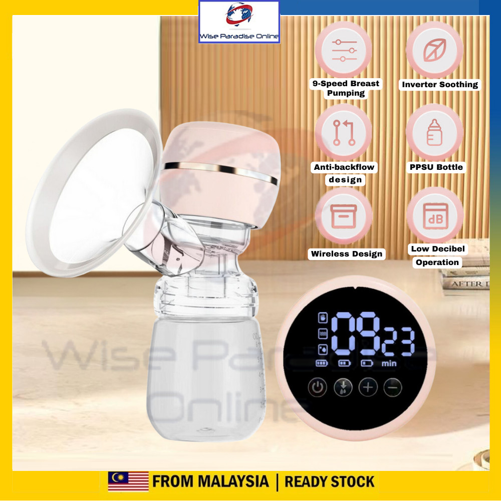 WPO 9 Gears Smart Automatic Electrical Wireless Rechargeable Breast ...