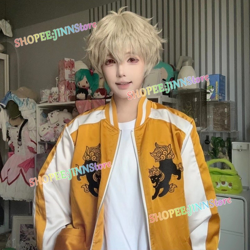 - JINN - WIND BREAKER Choji Tomiyama Cosplay Costumes Wig Full Set ...