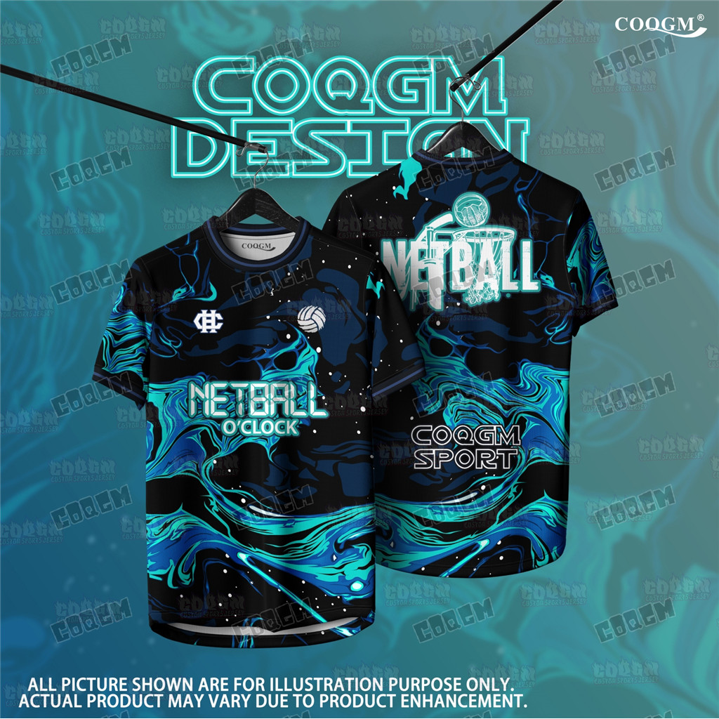 【Free Custom】COQGM Original - Full sublimation Netball Team Jersey ...