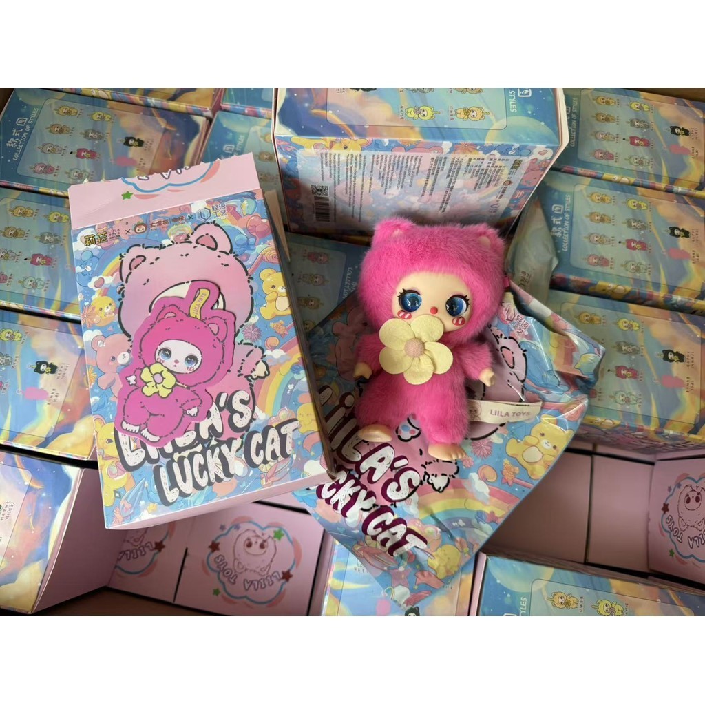 Liila Cat V1 Keychain Doll Blind Box Baby Three Lila Lucky Cat Plush ...