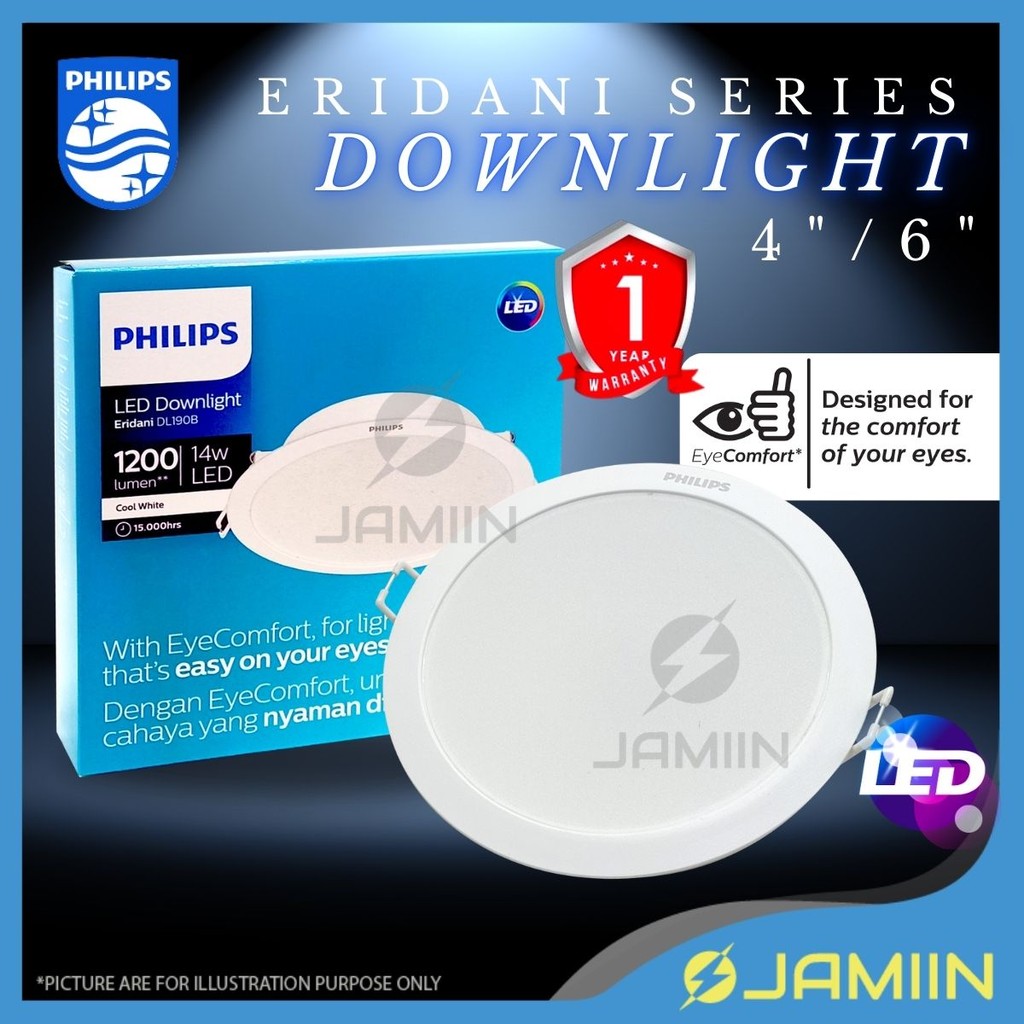 [SIRIM] PHILIPS ERIDANI LED DOWNLIGHT 10W/14W Recessed Downlight Lampu ...