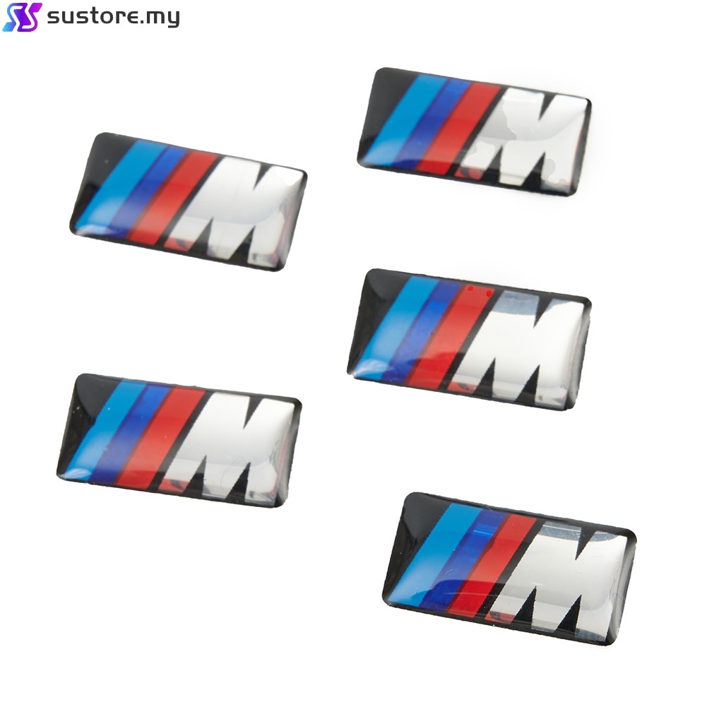 [Super]5PCS For For For BMW M Tec Sport Badge Alloy Wheel stickers ...