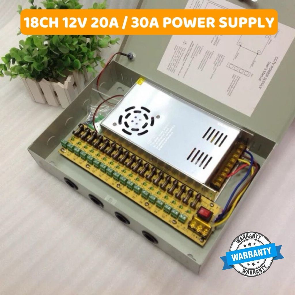CCTV 12V 20A / 30A 18 Channel / 12V 10A 15A 9 Channel / 12v 5A 4CH ...
