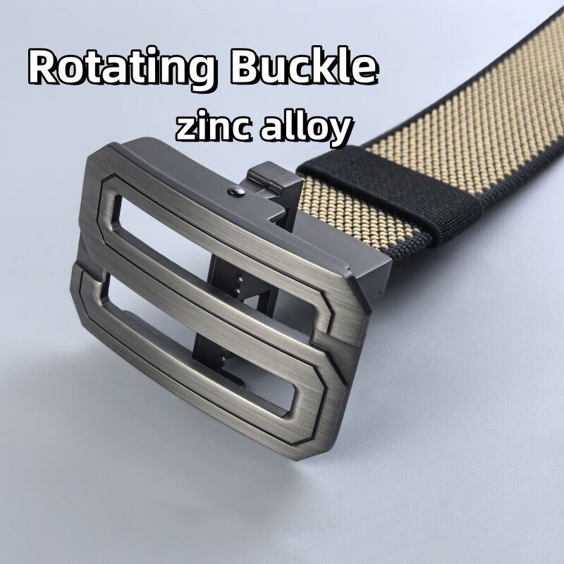 Men Belt Outdoor Quick Release Buckle Rotating Buckle Nylon Waistband ...