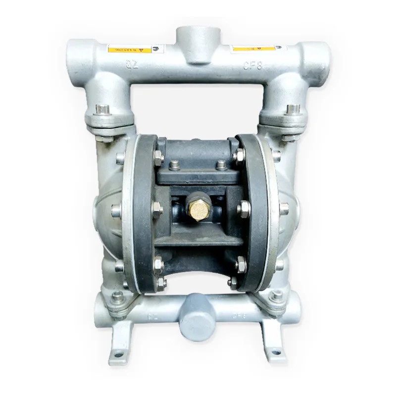 1 Inch Stainless Steel Pneumatic Air Operated Double Diaphragm Pump QBY3-20/25 Corrosion ...