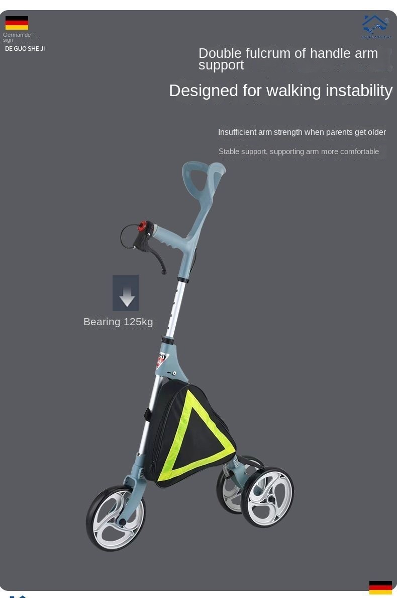 Front Elbow Cane with Wheels Front Elbow Cane Portable Walker for the ...