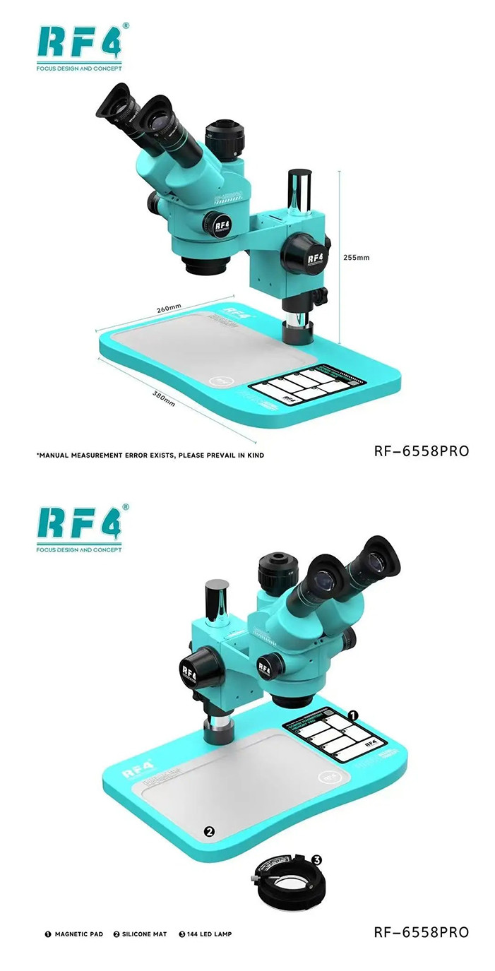 RF-6558PRO Three-Eyepiece Microscope, The Base Of The New High ...
