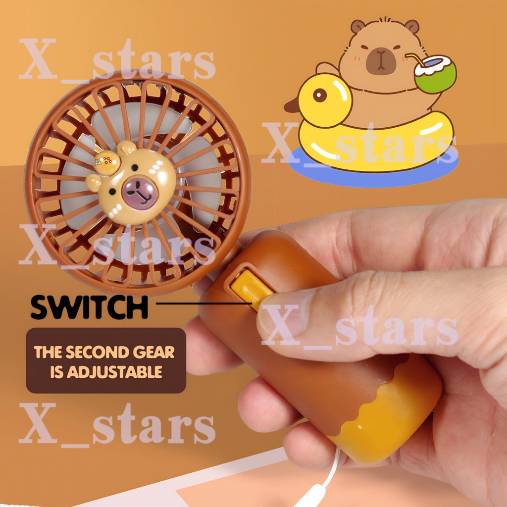 Capybara Kuromi Portable USB Mini Fan Melody Cinnamoroll Kipas Mini ...
