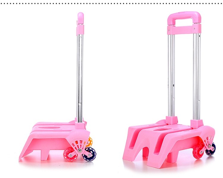 ZIRANYU New 6 wheels & 2 wheels trolley for school bag foldable ...