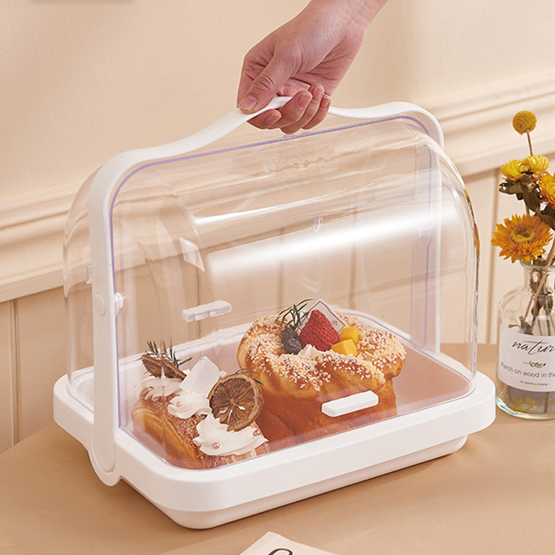 Multipurpose Food Dessert Cake Toast Pastries Storage Container Case ...
