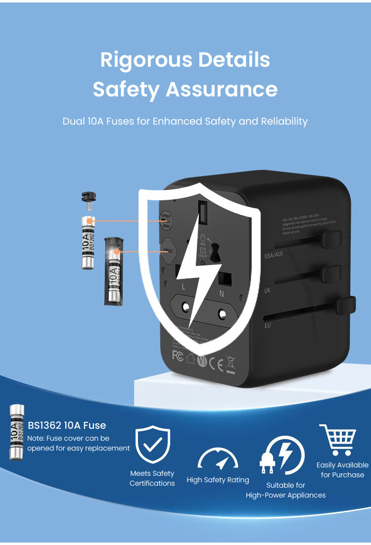 Philips Travel Adapter Plug 15W Global Universal British Standard ...