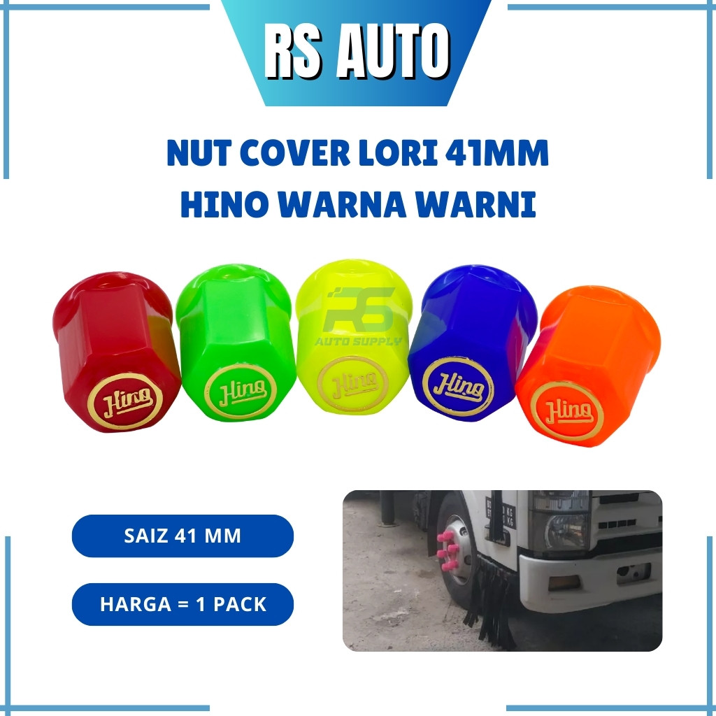 CS 8pcs Nut Cover Thailand Warna Mati Nut Tayar Lorry Truck 41mm Isuzu ...