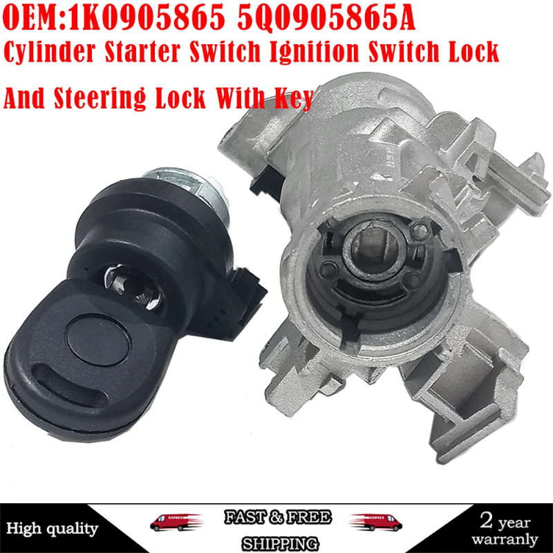Cylinder Starter Switch Ignition Switch Lock And Steering Lock With Key ...