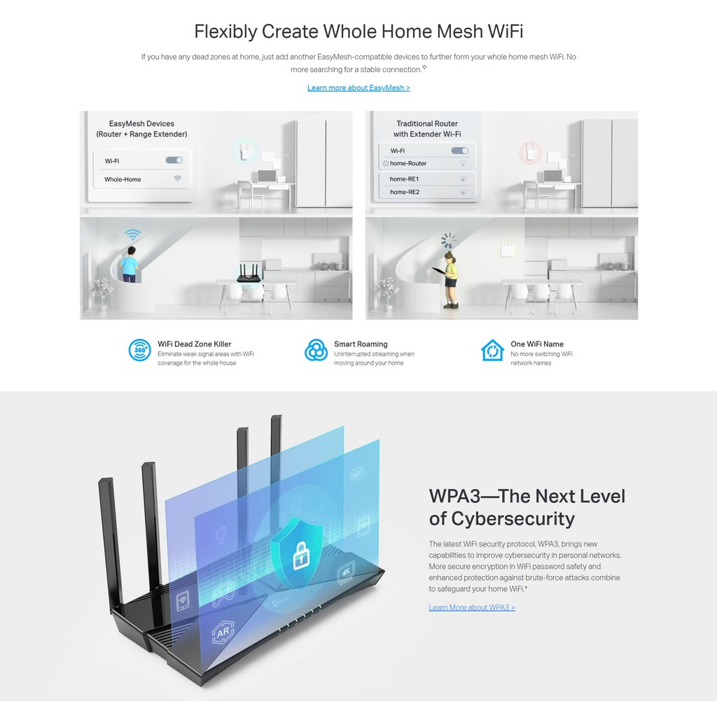 TP-Link Archer AX53 AX55 PRO AX3000 Dual Band WiFi 6 Gigabit Wireless ...