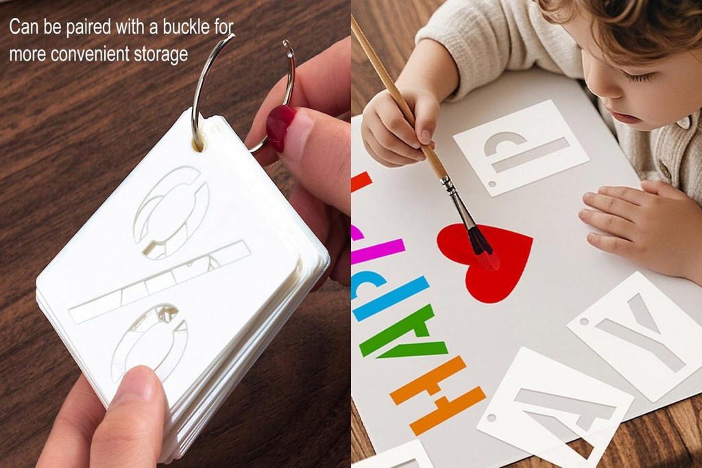 Symbol Stencils Letter Templates 42pcs Letter Stencils Set for Diy Art ...