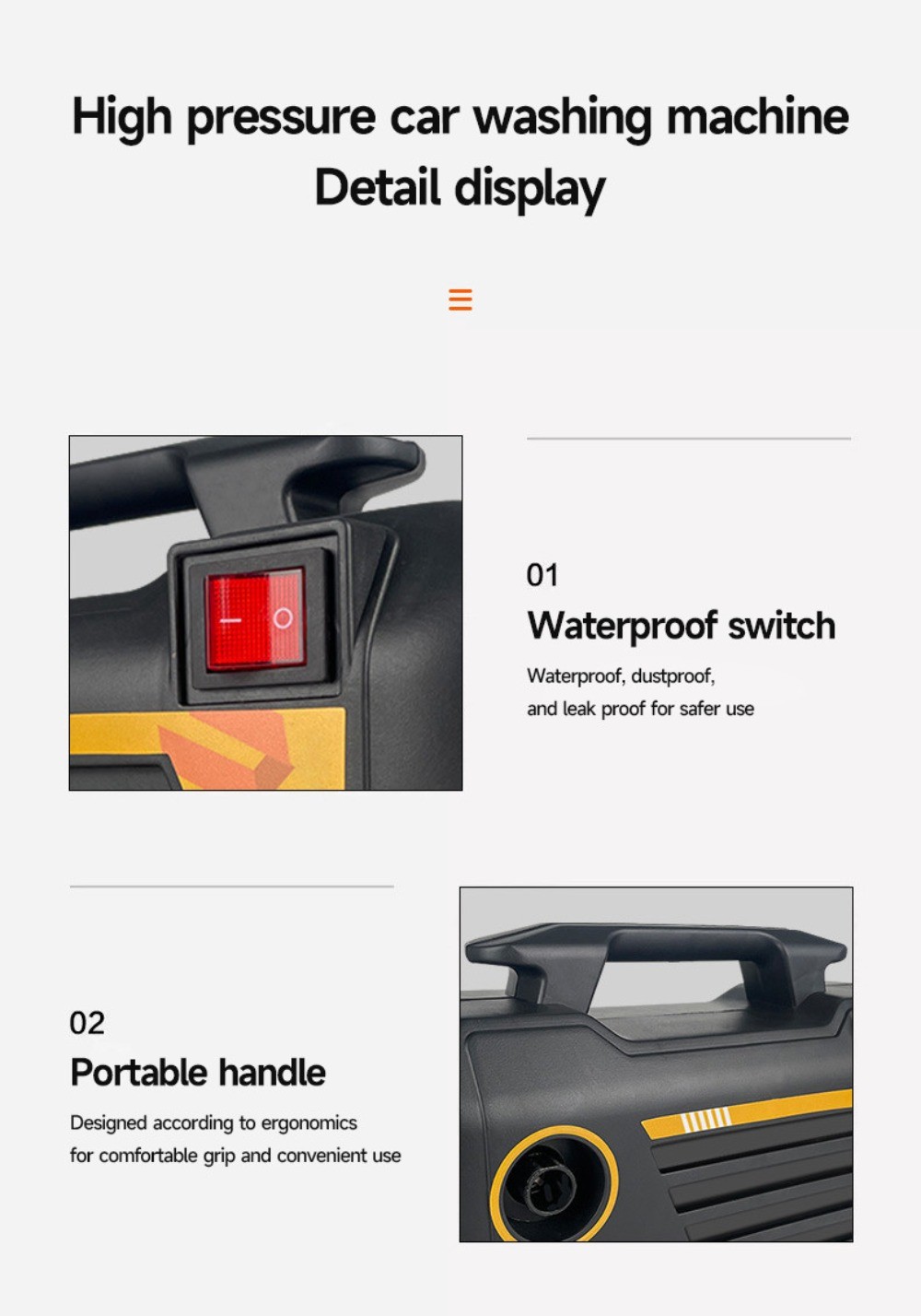 High Pressure Car Cleaning Machine 3000W High Power Electric Car Washer ...