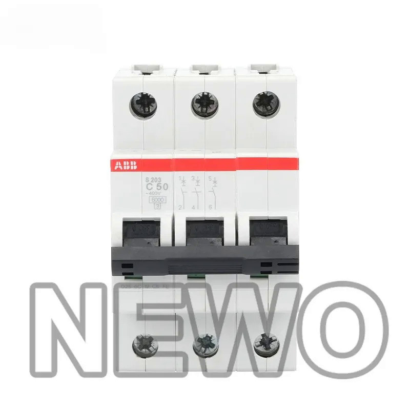 Original ABB S200 S201 S202 S203 S204 C Type 1P 2P 3P 4P Miniature Circuit Breaker SSeries 1A 2A ...