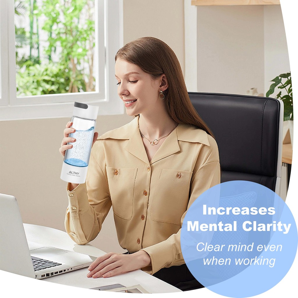 ALTHY H2-Classic 1 Hydrogen Water Bottle Generator -Tritan/Glass ...