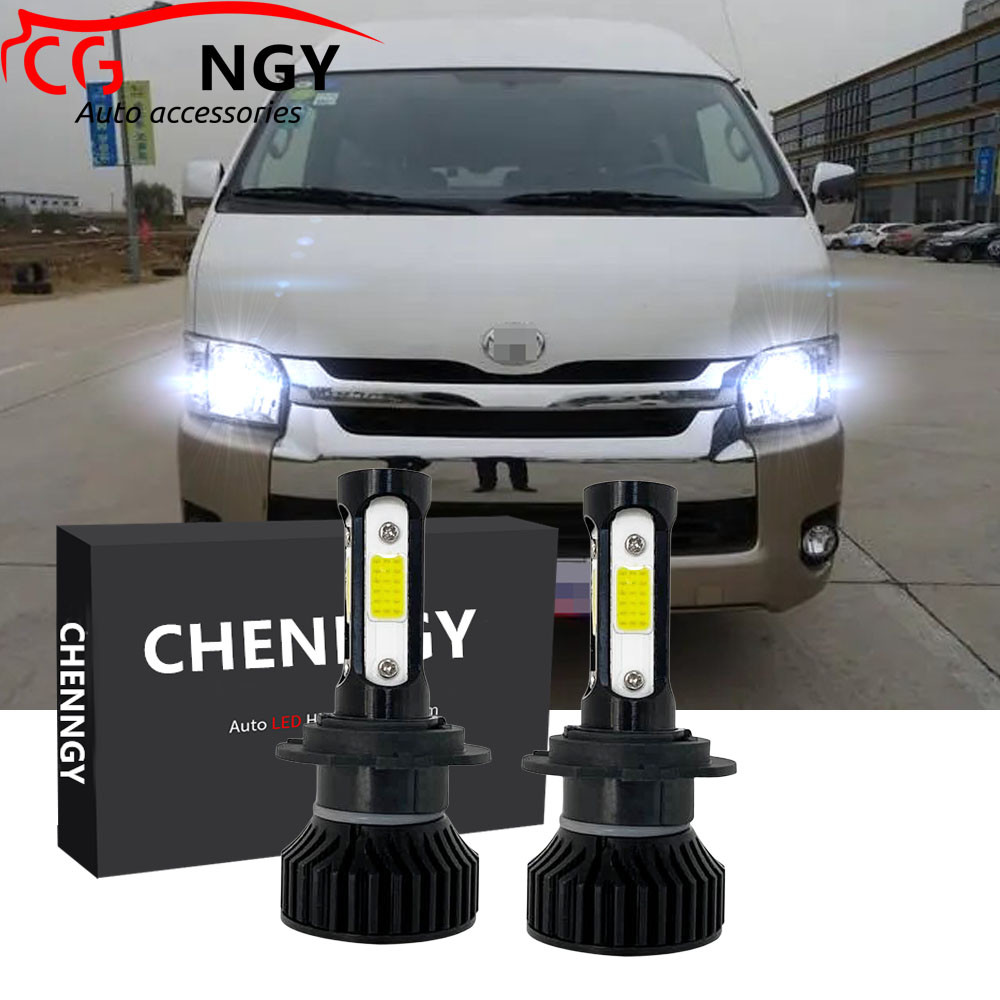 Accessory For Toyota Hiace 2015 To 2021 (Head Lamp) - V4 LED Bulb Set ...