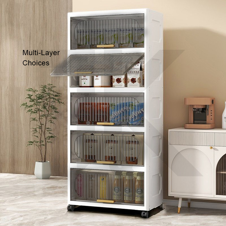 [LOCAL] L70cm 4-6 Layers Pantry Storage Cabinet Almari Lipat Simpan ...