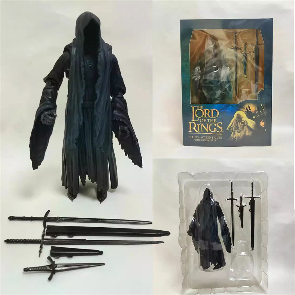 The Lord of the Rings Nazgul Deluxe Action Figure with Sauron Parts ...