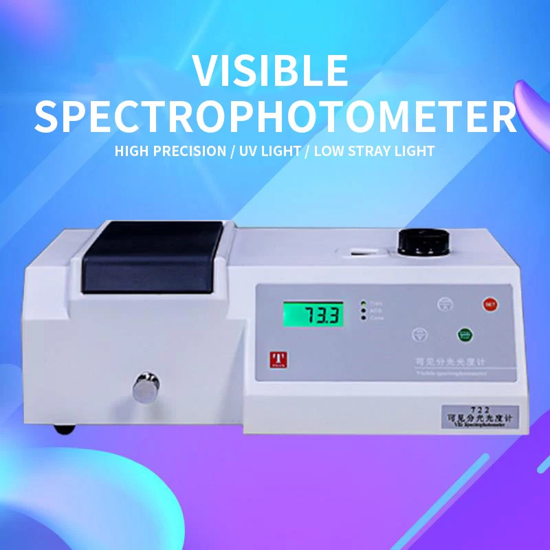 721 Visible Spectrophotometer, Benchtop Digital UV Spectrophotometer ...