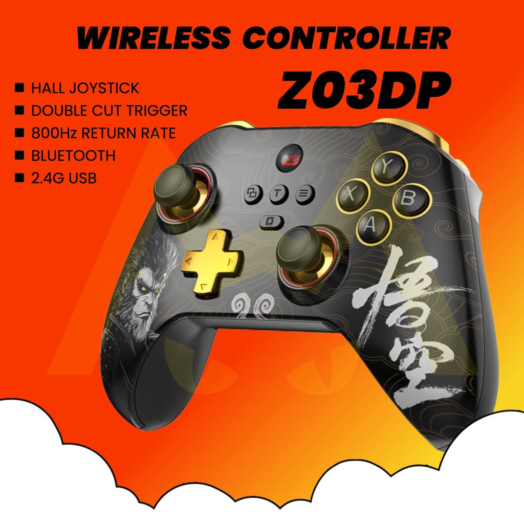 Z03DP Wireless Gaming Controller 2.4G USB + Bluetooth Gamepad Android ...