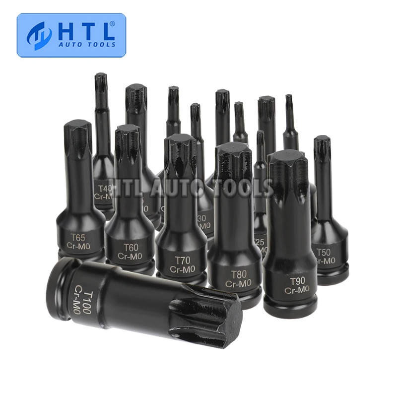 16 PCS 1/2 Impact Socket Spline Bit Set Torx Driver Impact Socket Set ...